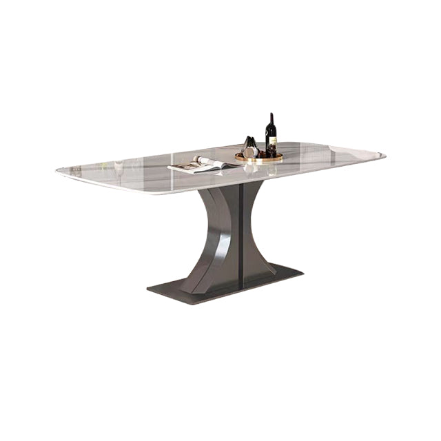 Waveline Sintered Stone Hourglass Dining Table – Corki Furniture